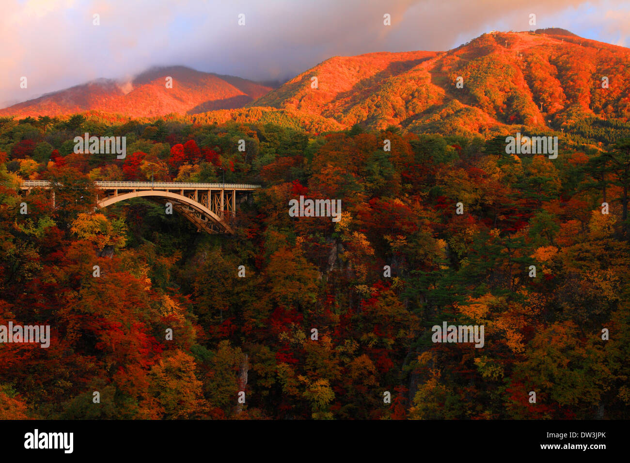 Ofukasawa Bridge, Miyagi Prefecture Stock Photo - Alamy