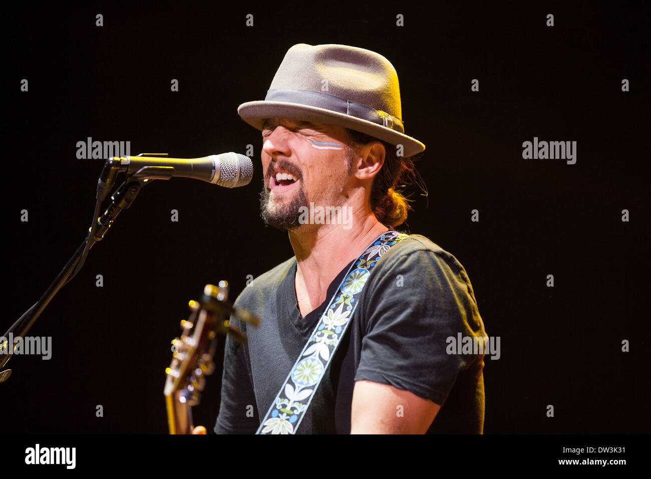 Jason Mraz performs during his 'Tour is a Four Letter Word' concert ...