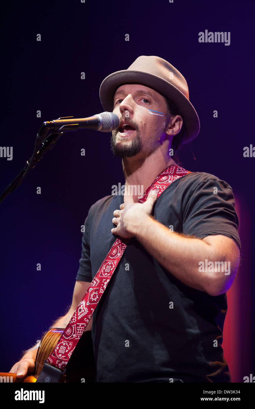 Jason Mraz performs during his 'Tour is a Four Letter Word' concert ...