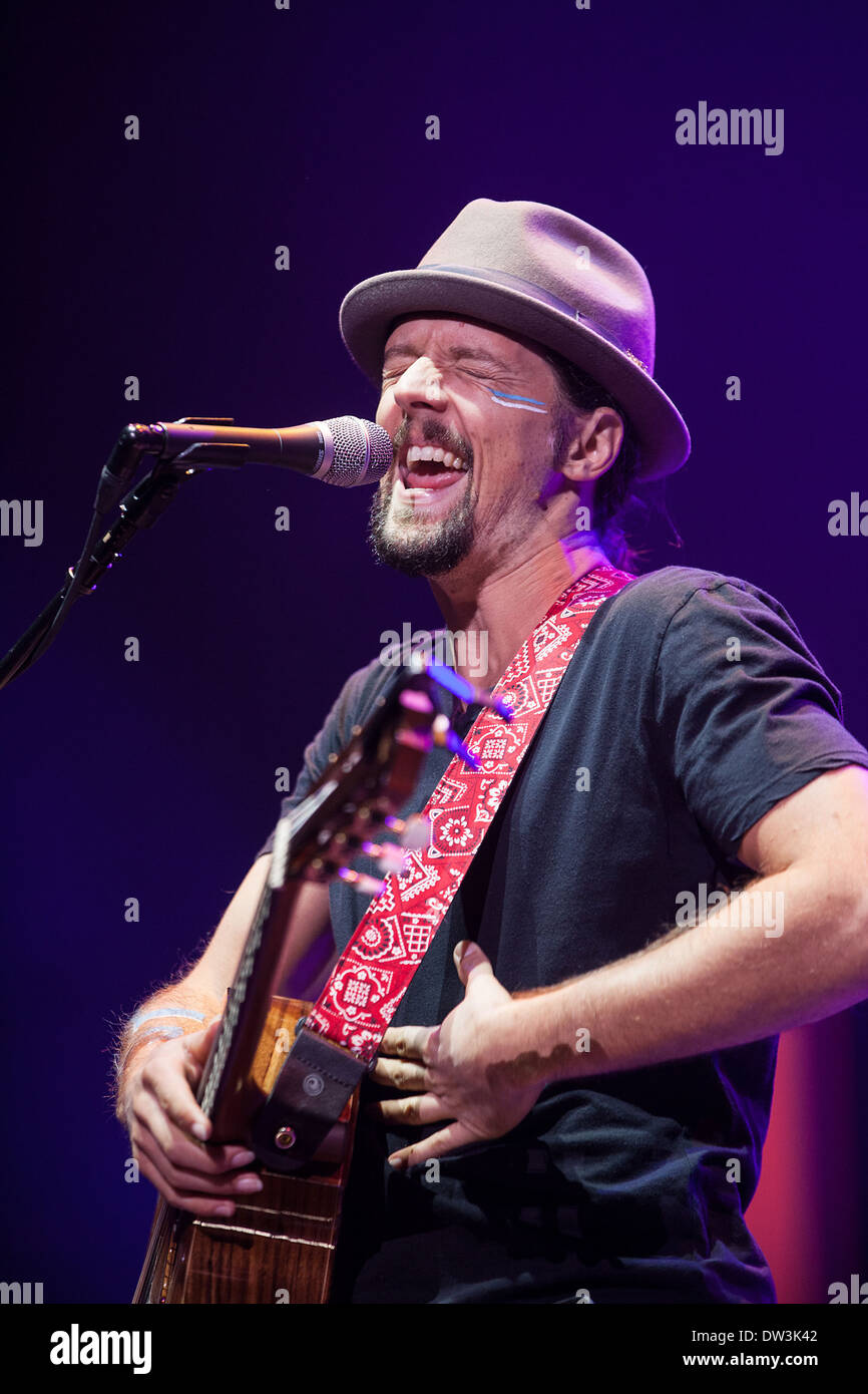 Jason Mraz performs during his 'Tour is a Four Letter Word' concert ...