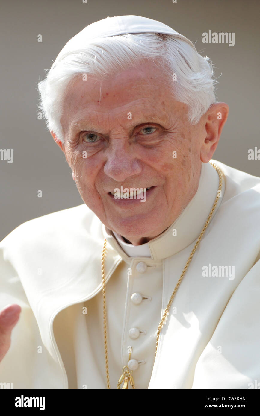 Pope Benedict XVI attends his weekly audience in Vatican City Where ...