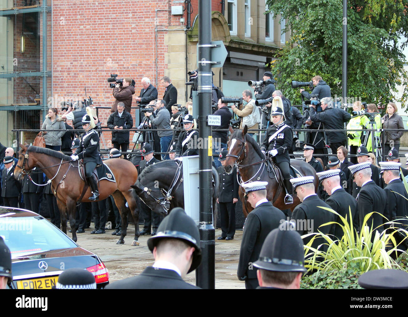 Atmosphere The funeral of PC Fiona Bone, who was killed alongside ...
