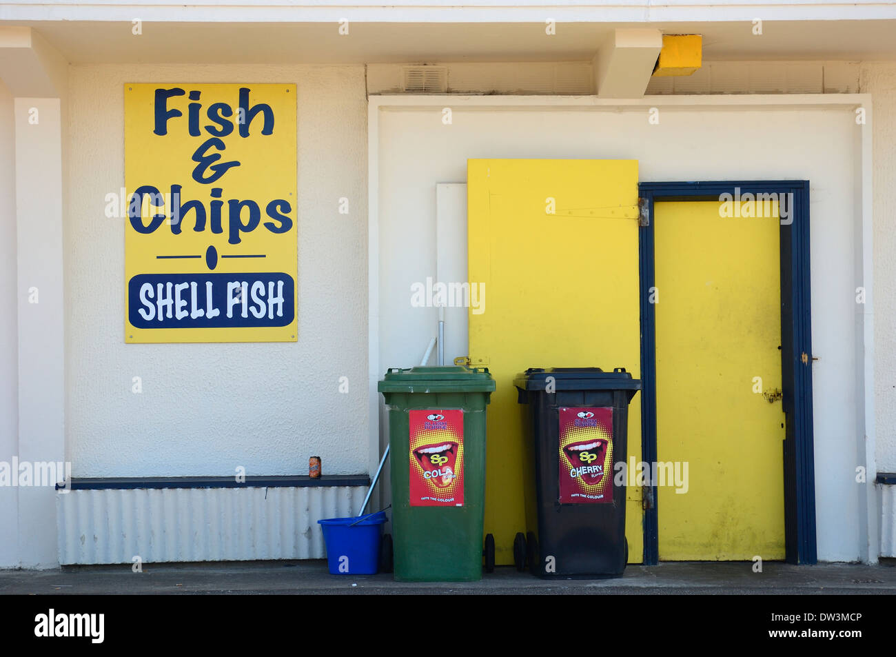 Fish and chip shop sign, Littlehampton, Sussex. UK Stock Photo - Alamy