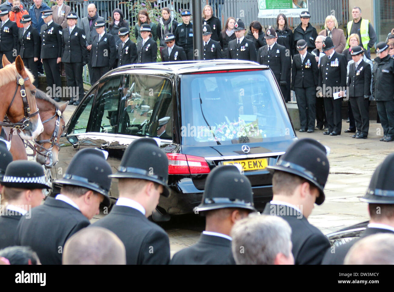 Atmosphere The funeral of PC Fiona Bone, who was killed alongside ...