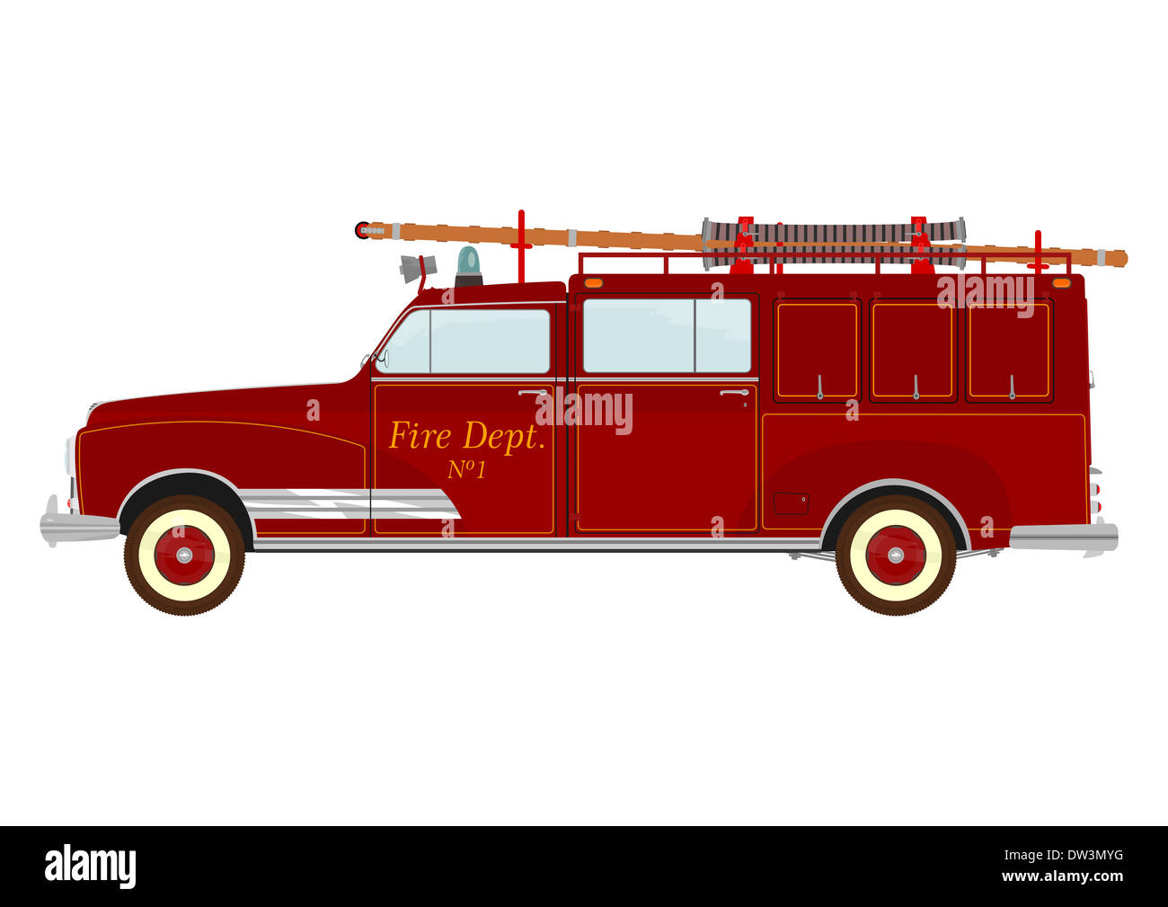Vintage fire truck hi-res stock photography and images - Alamy