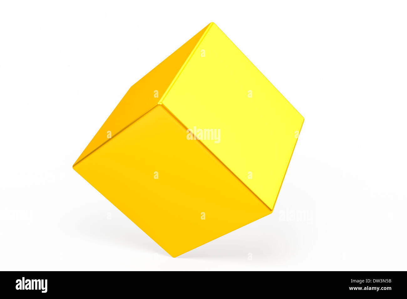 geometric shapes cube Isolated on white background Stock Photo - Alamy