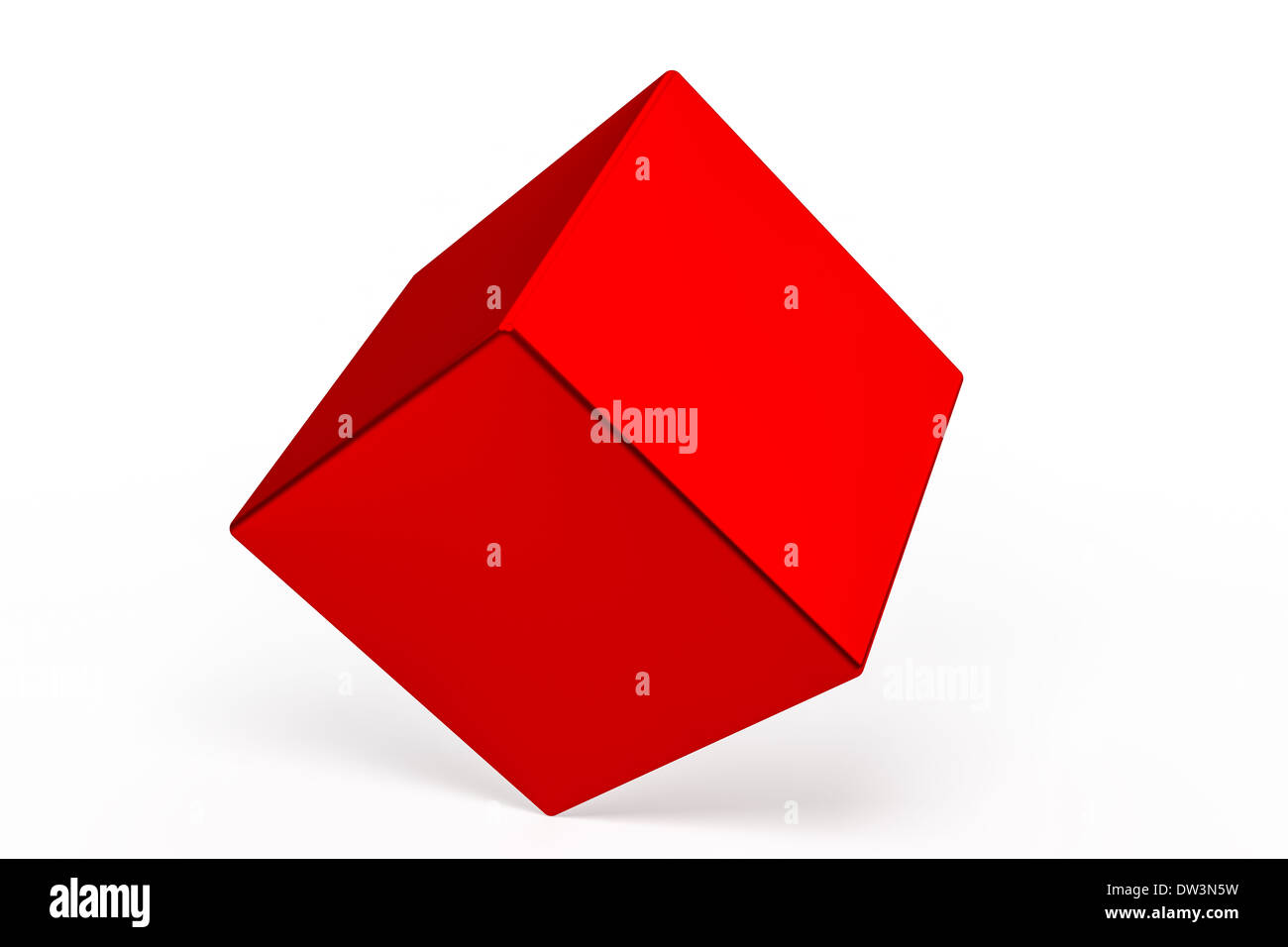 geometric shapes cube Isolated on white background Stock Photo - Alamy