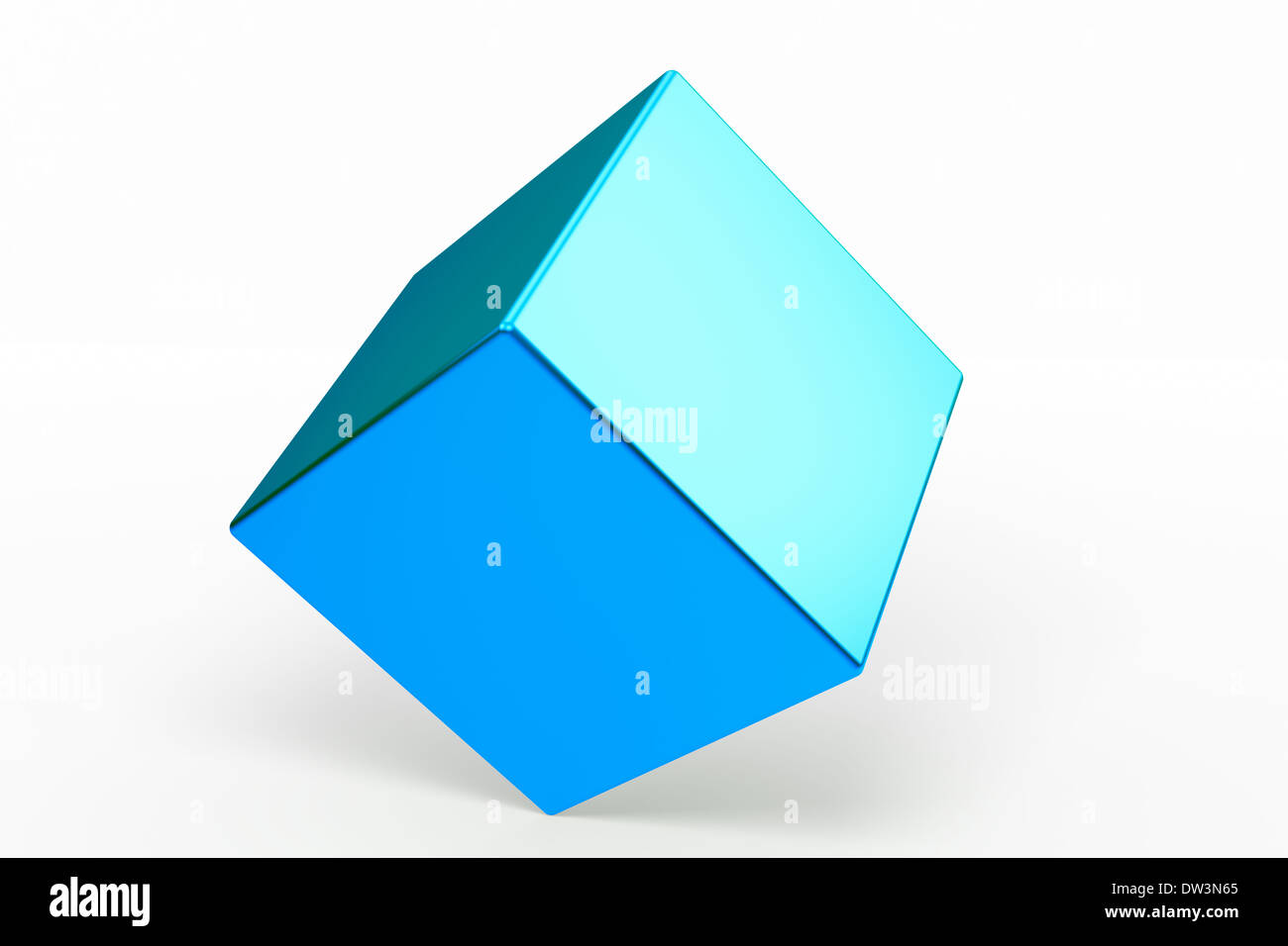 geometric shapes cube Isolated on white background Stock Photo - Alamy