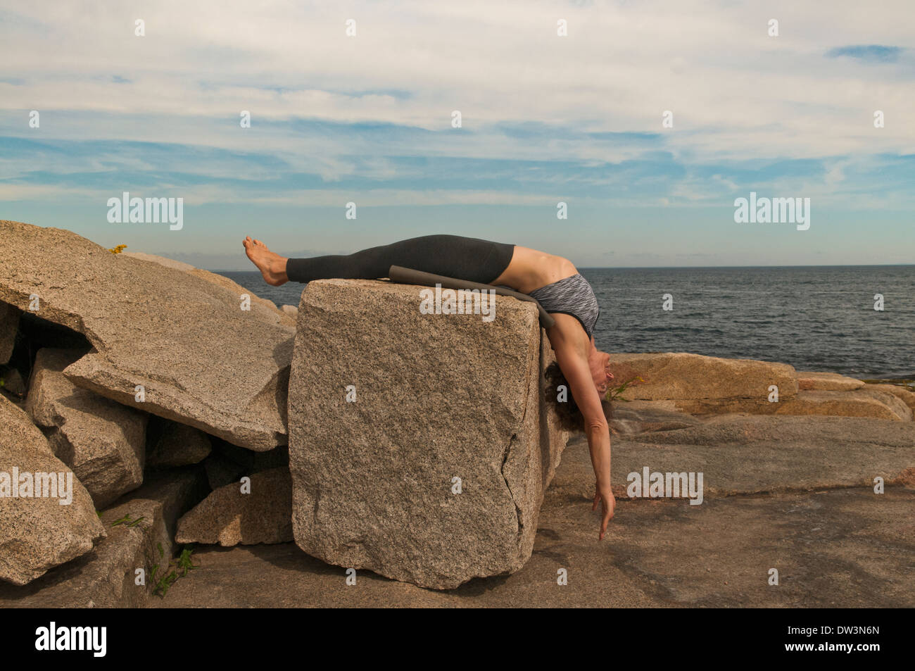 Iyengar Yoga Instructor Demonstrates Preparation Backbend (Backbend ...