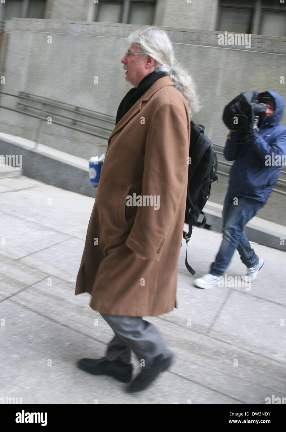 New York, New York, USA. 26th Feb, 2014. Famed attorney RON KUBY ...