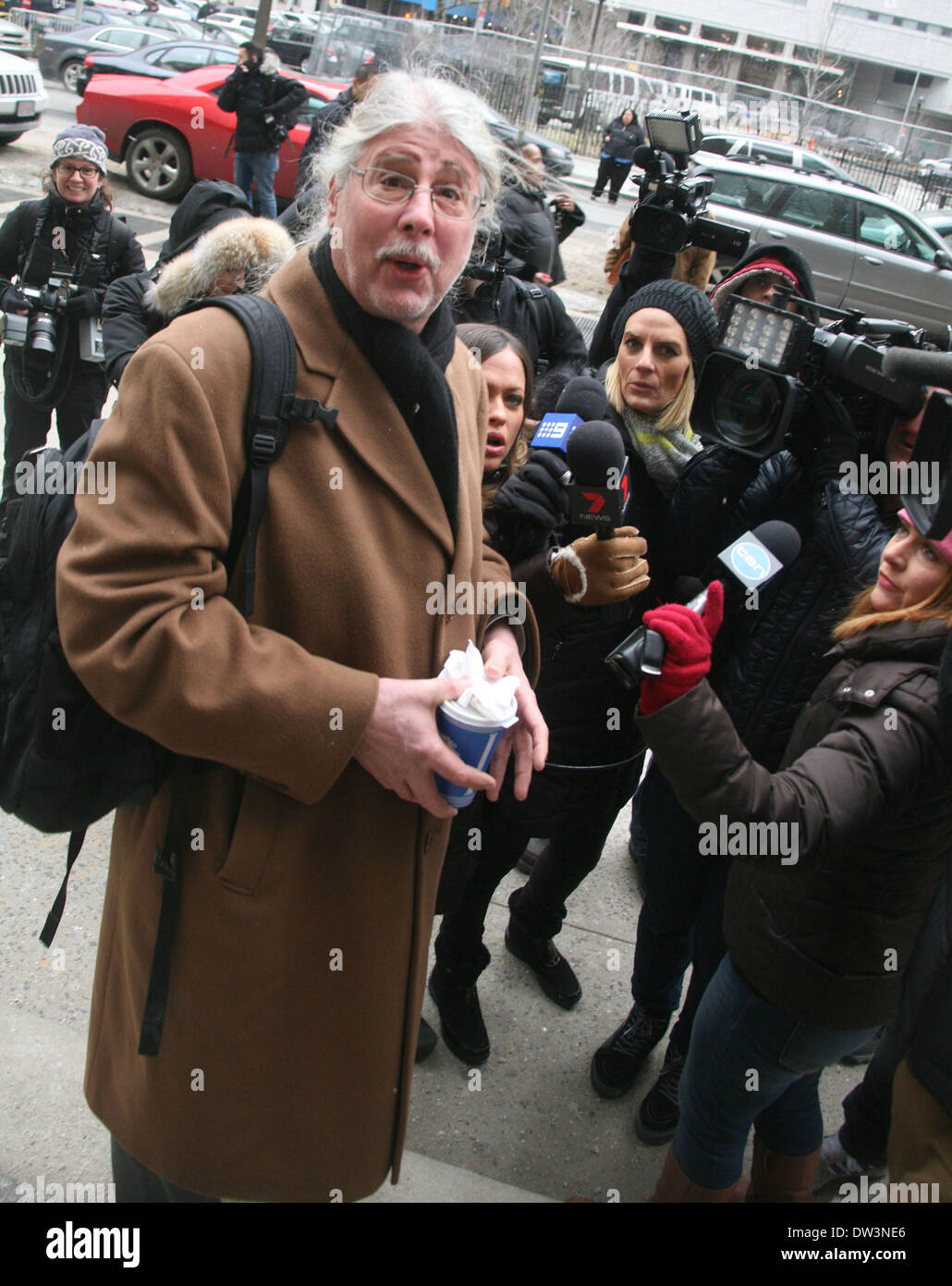 New York, New York, USA. 26th Feb, 2014. Famed attorney RON KUBY ...