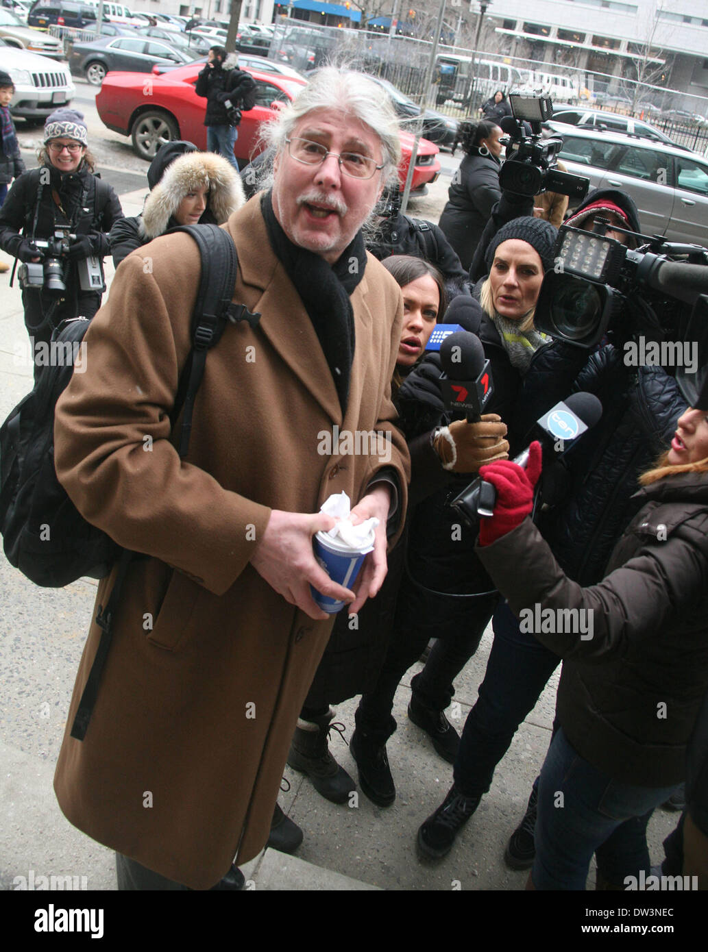 New York, New York, USA. 26th Feb, 2014. Famed attorney RON KUBY ...