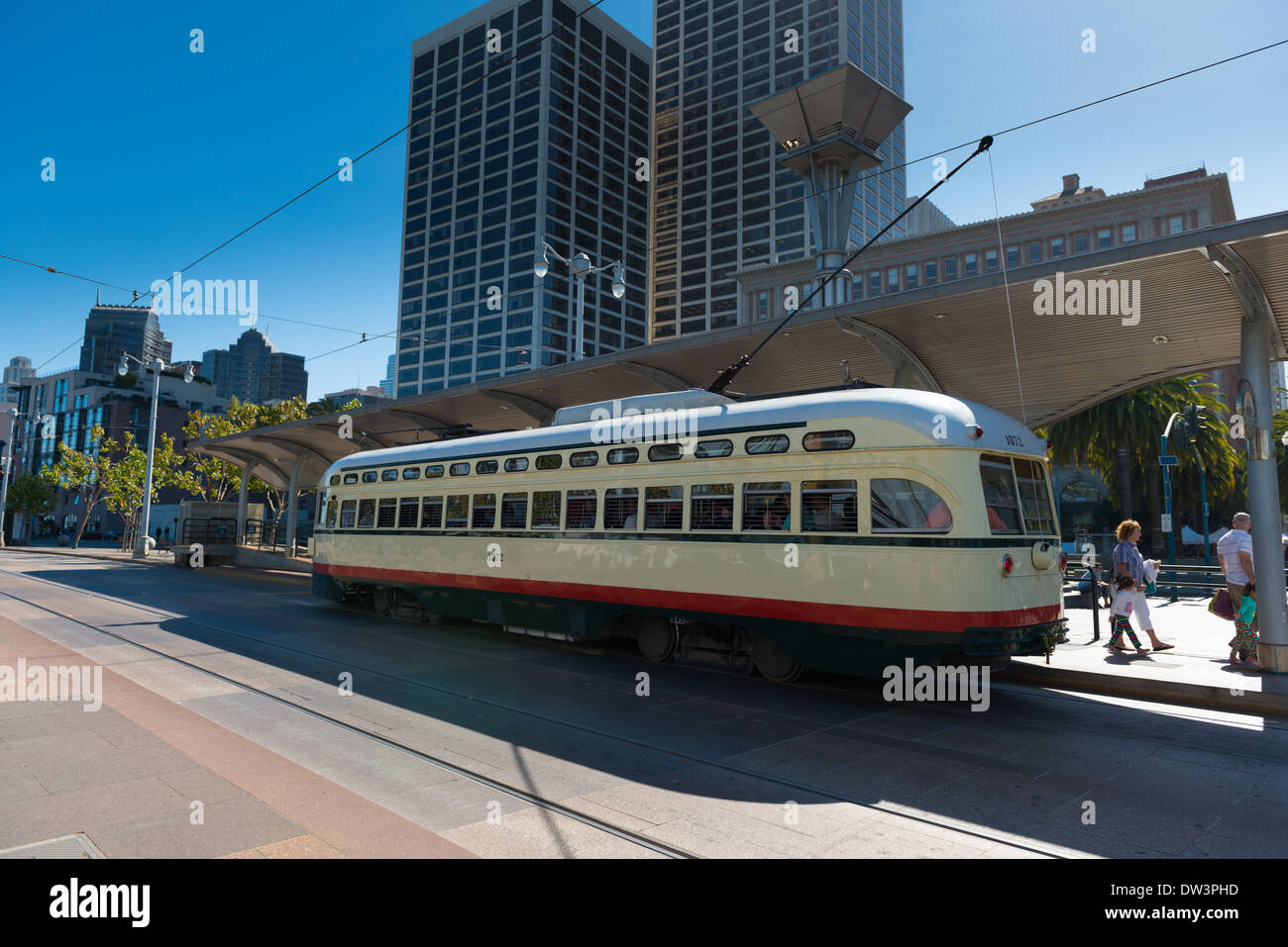 San Francisco futuristic tram, California Stock Photo - Alamy