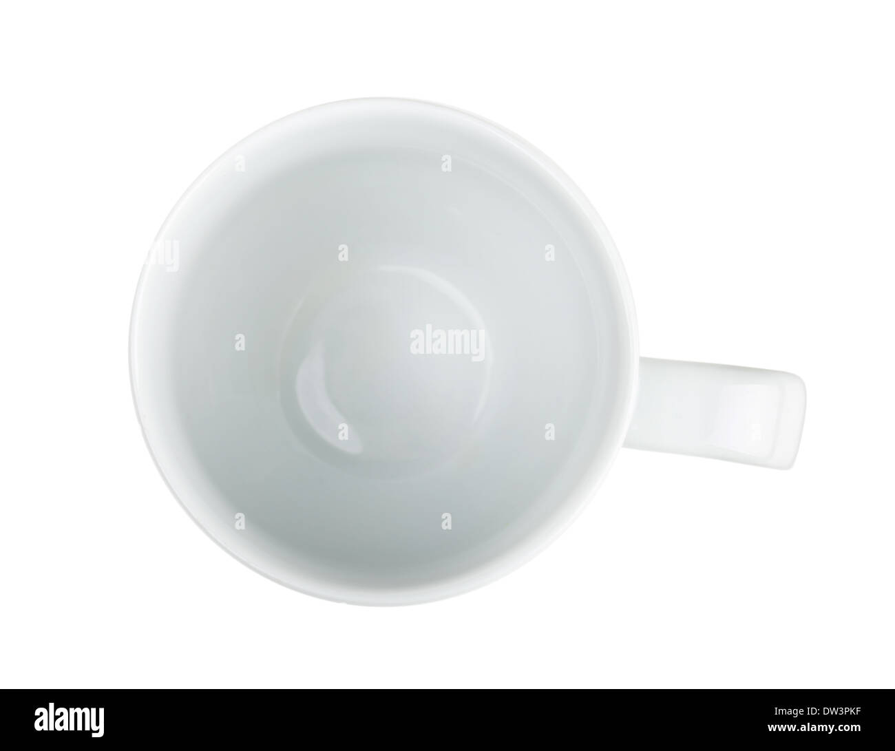 Coffee cup. View from above. Isolated on white background Stock Photo ...