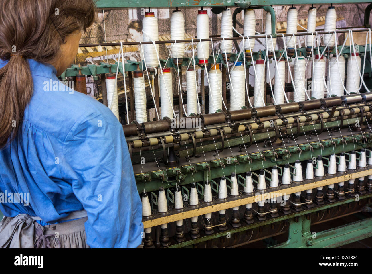 Textile mill 19th century hi-res stock photography and images - Alamy