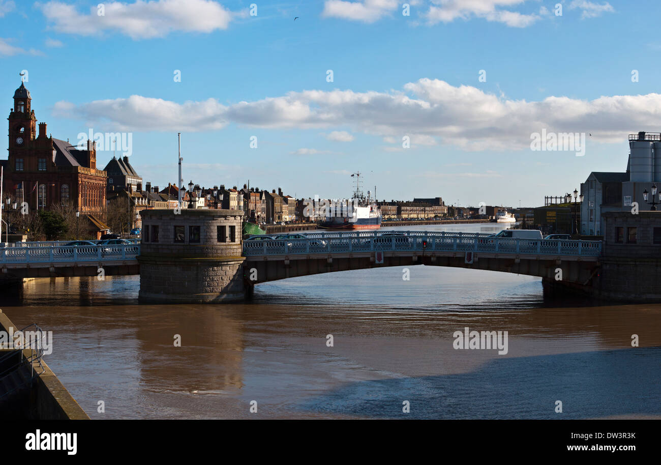 Haven Bridge Port Haven south quay River Yare Stock Photo - Alamy