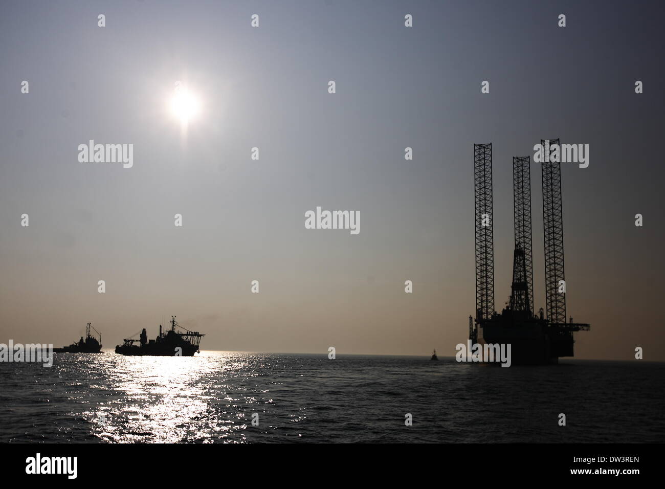 Gulf of Gdansk, Baltic Sea, Poland 26th, February 2014 New Lotos ...
