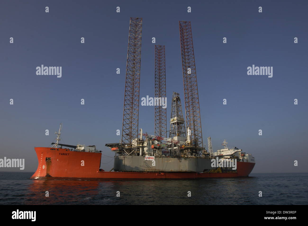 Gulf of Gdansk, Baltic Sea, Poland 26th, February 2014 New Lotos ...