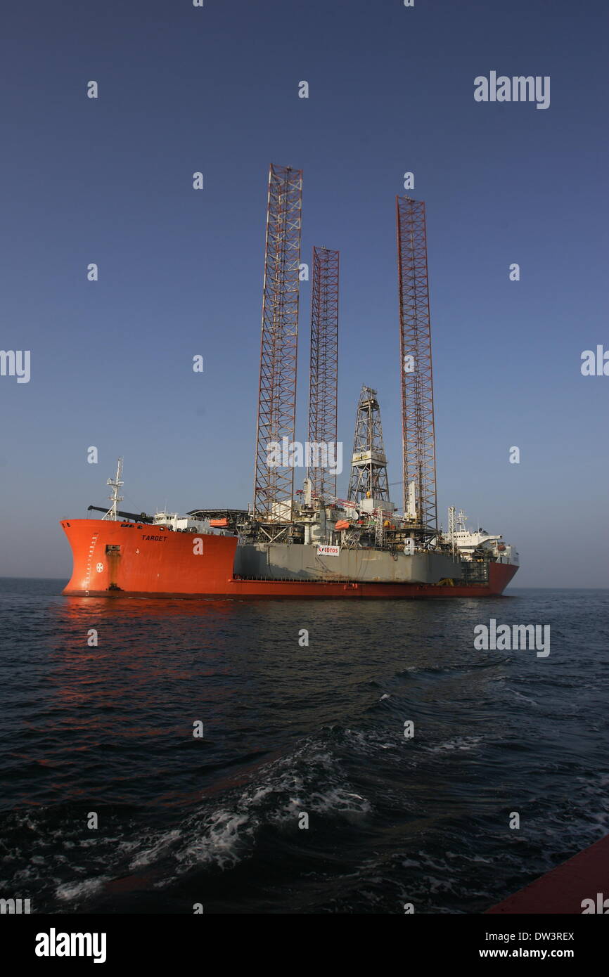 Gulf of Gdansk, Baltic Sea, Poland 26th, February 2014 New Lotos ...