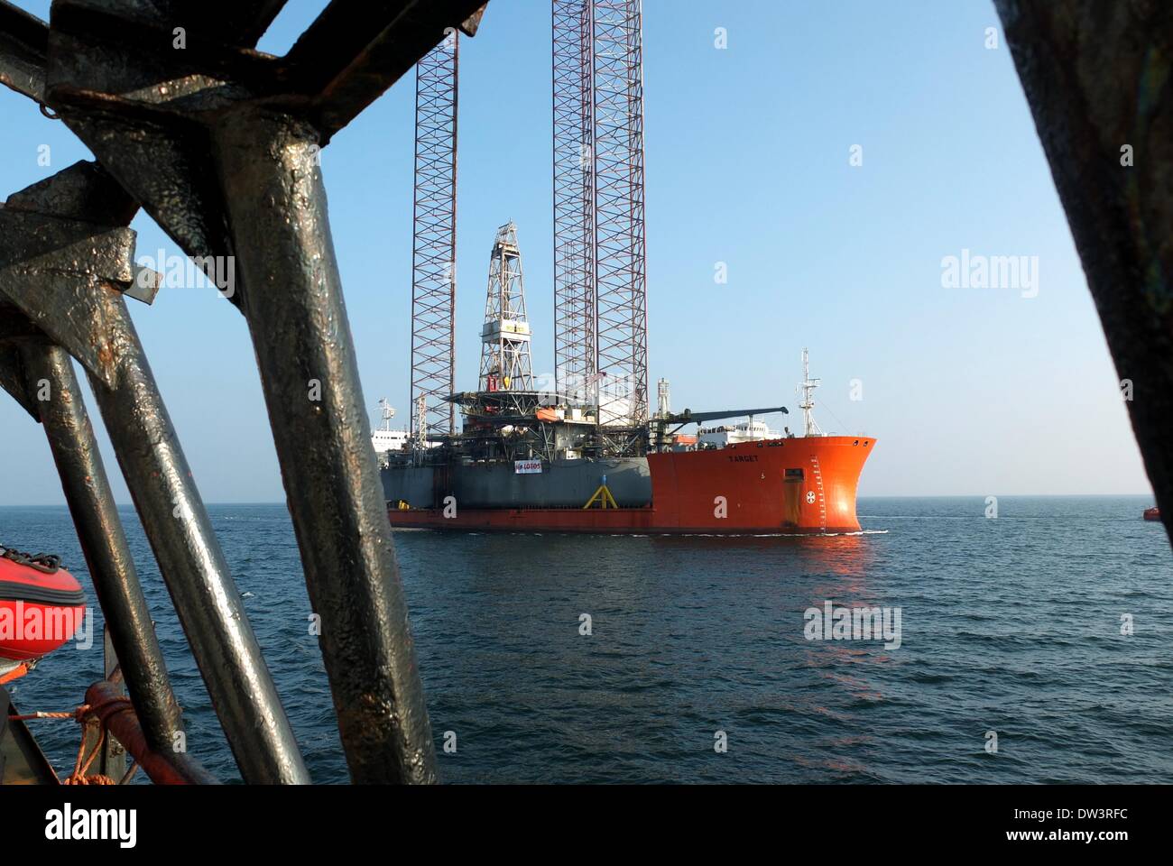 Gulf of Gdansk, Baltic Sea, Poland 26th, February 2014 New Lotos ...