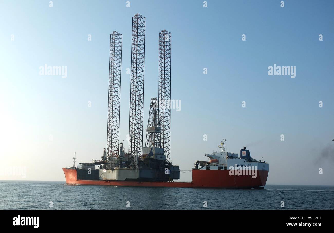 Gulf of Gdansk, Baltic Sea, Poland 26th, February 2014 New Lotos ...