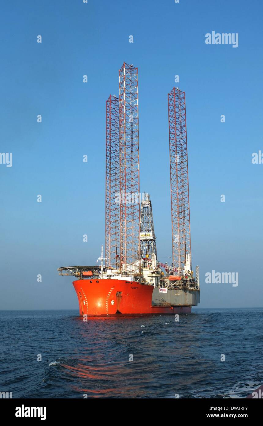 Gulf of Gdansk, Baltic Sea, Poland 26th, February 2014 New Lotos ...