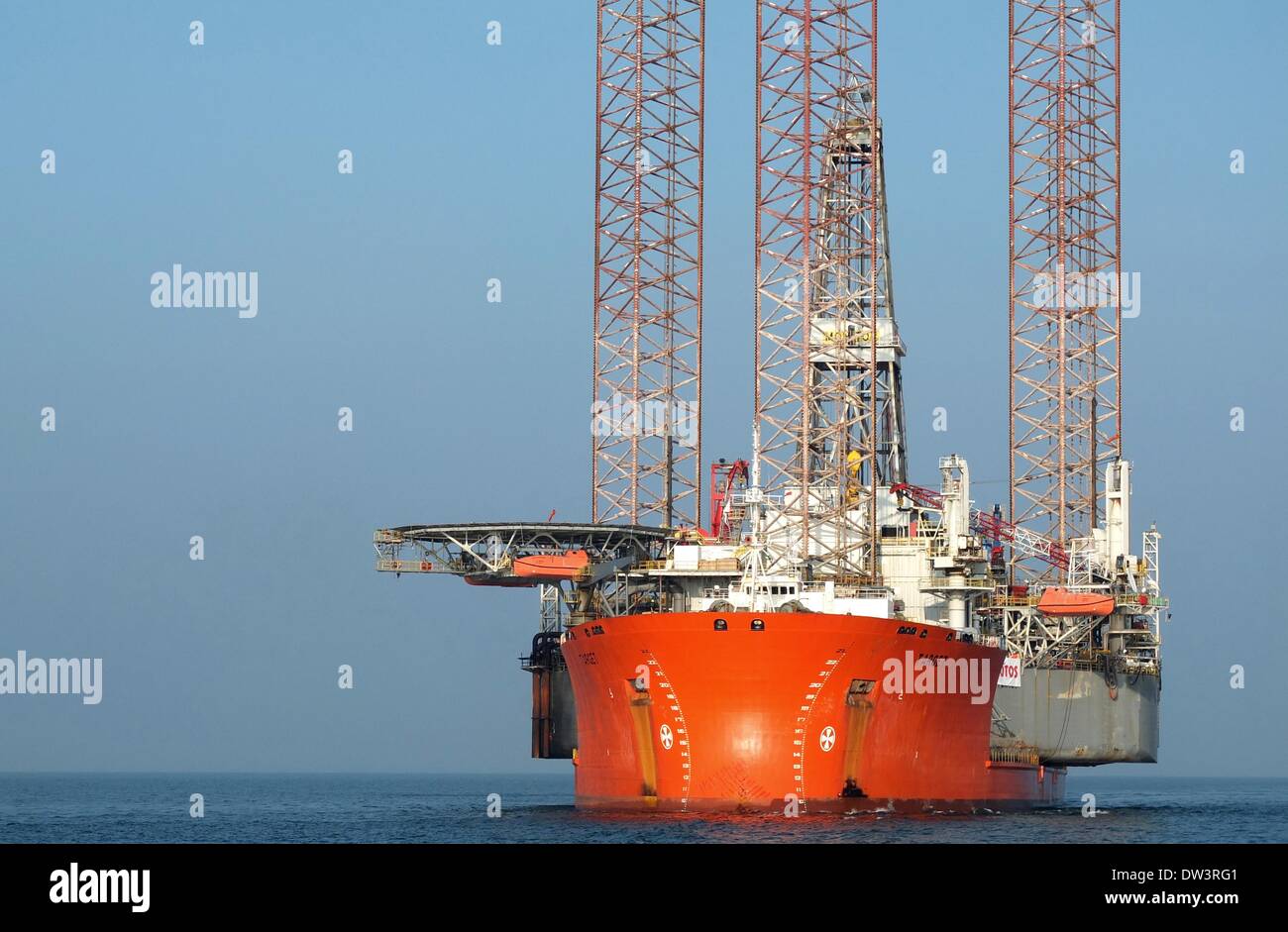 Gulf of Gdansk, Baltic Sea, Poland 26th, February 2014 New Lotos ...