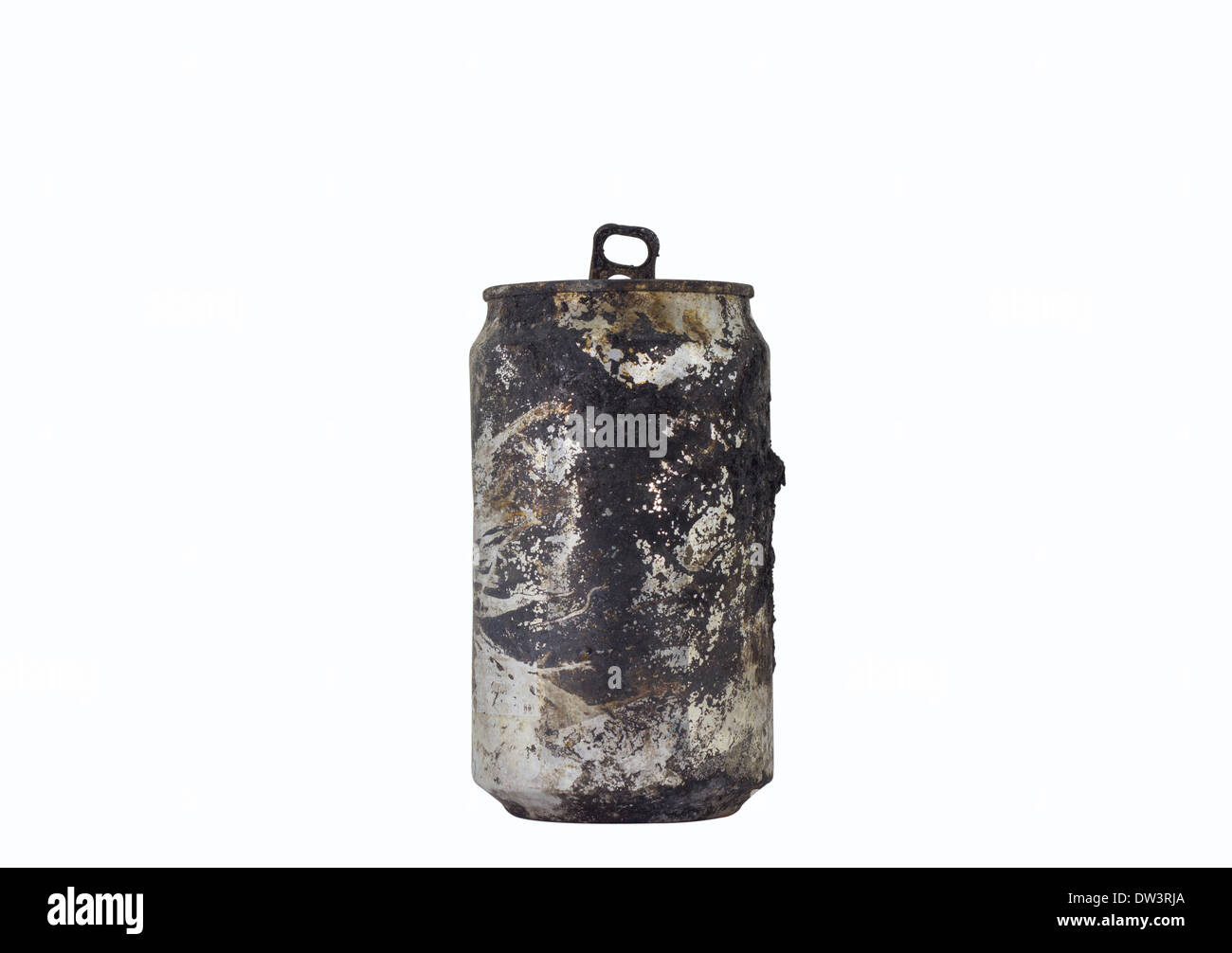 cola can is burnt Stock Photo - Alamy