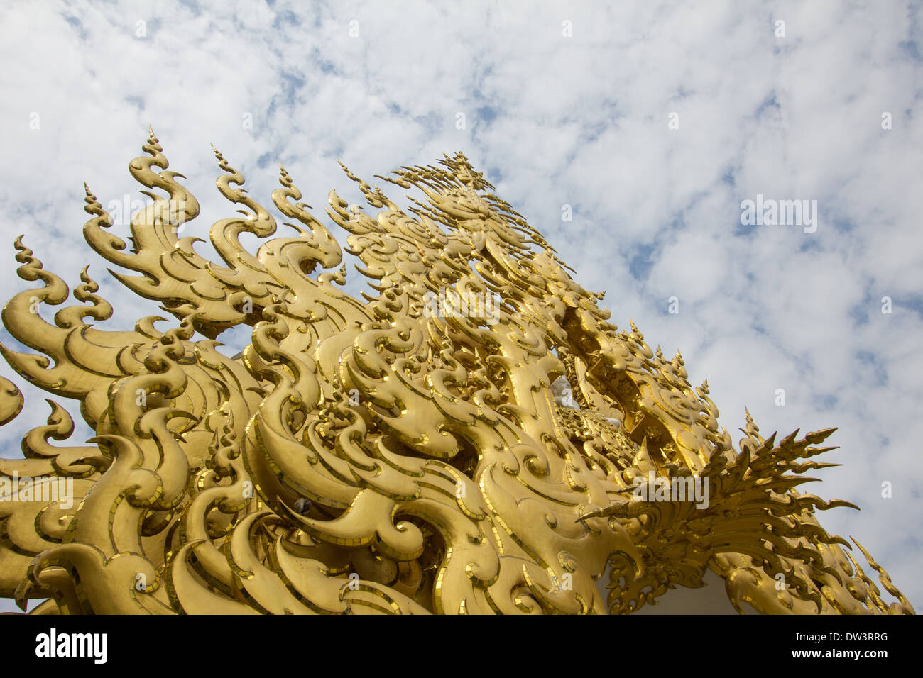 beautiful golden architecture in Thailand's temple Stock Photo - Alamy