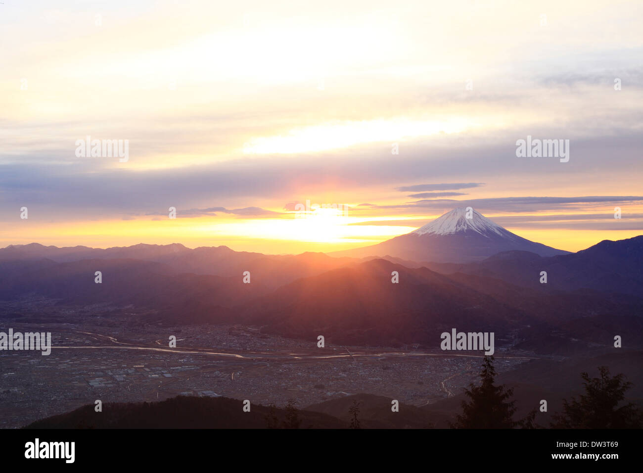 View of Mount Fuji Stock Photo - Alamy