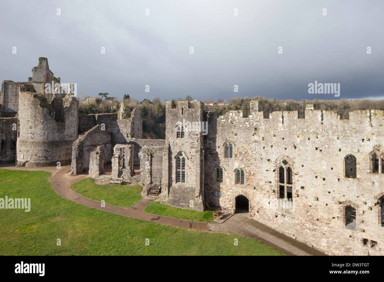 Chepstow Castle, Chepstow, Monmouthshire, Wales, UK Stock Photo - Alamy