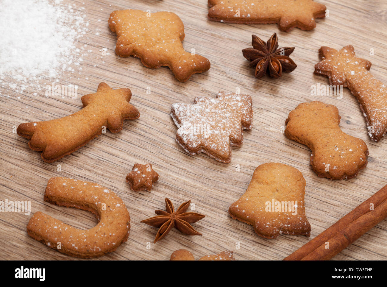 Gingerbread cookies spices over hi-res stock photography and images - Alamy