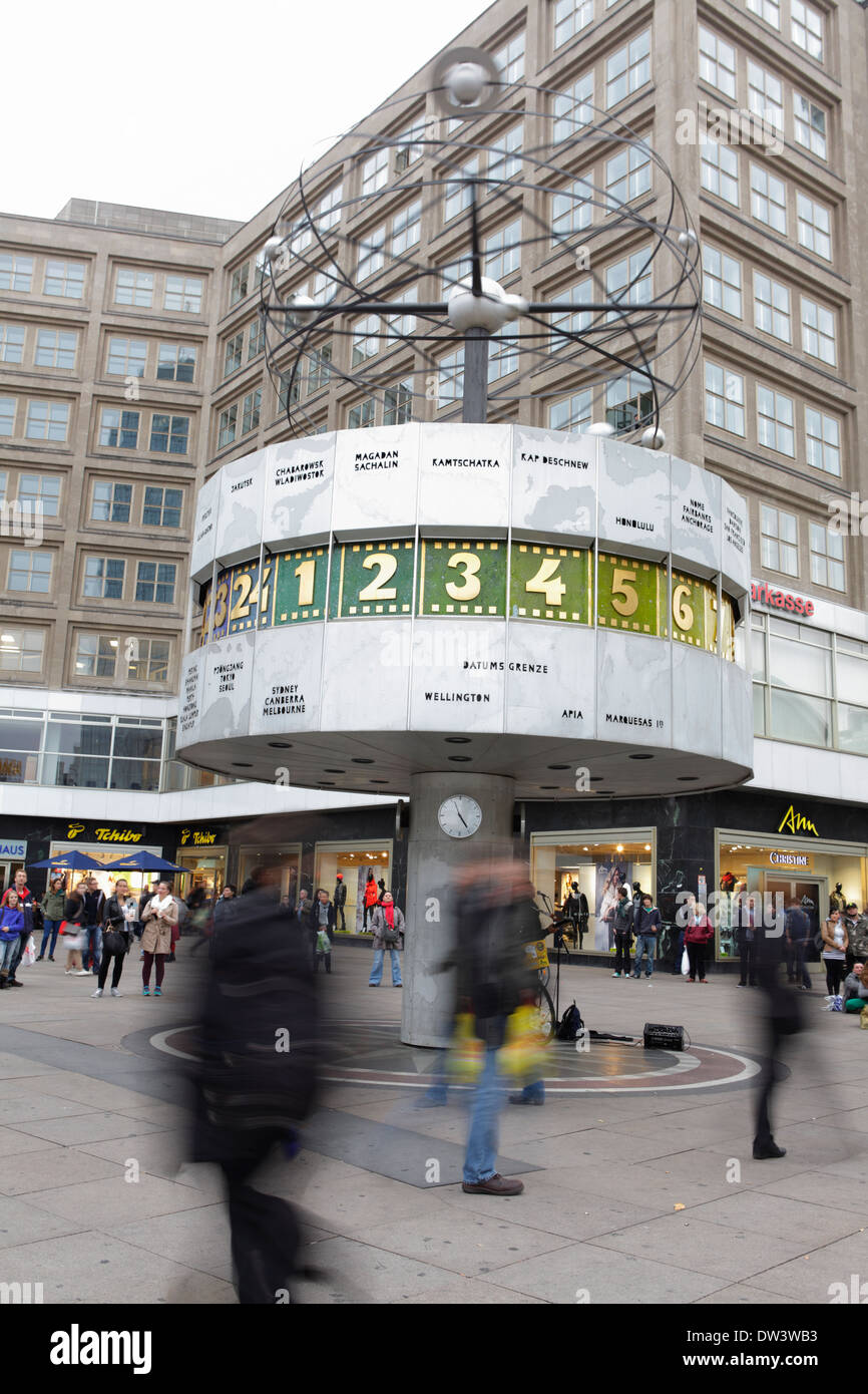 The World clock in Berlin, Germany Stock Photo - Alamy