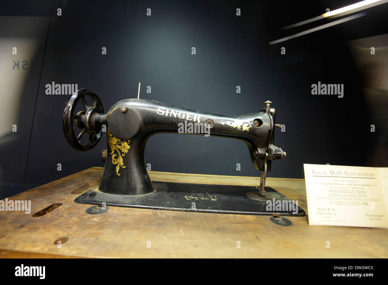 Old sewing machine at Jewish Museum, Berlin, germany Stock Photo - Alamy