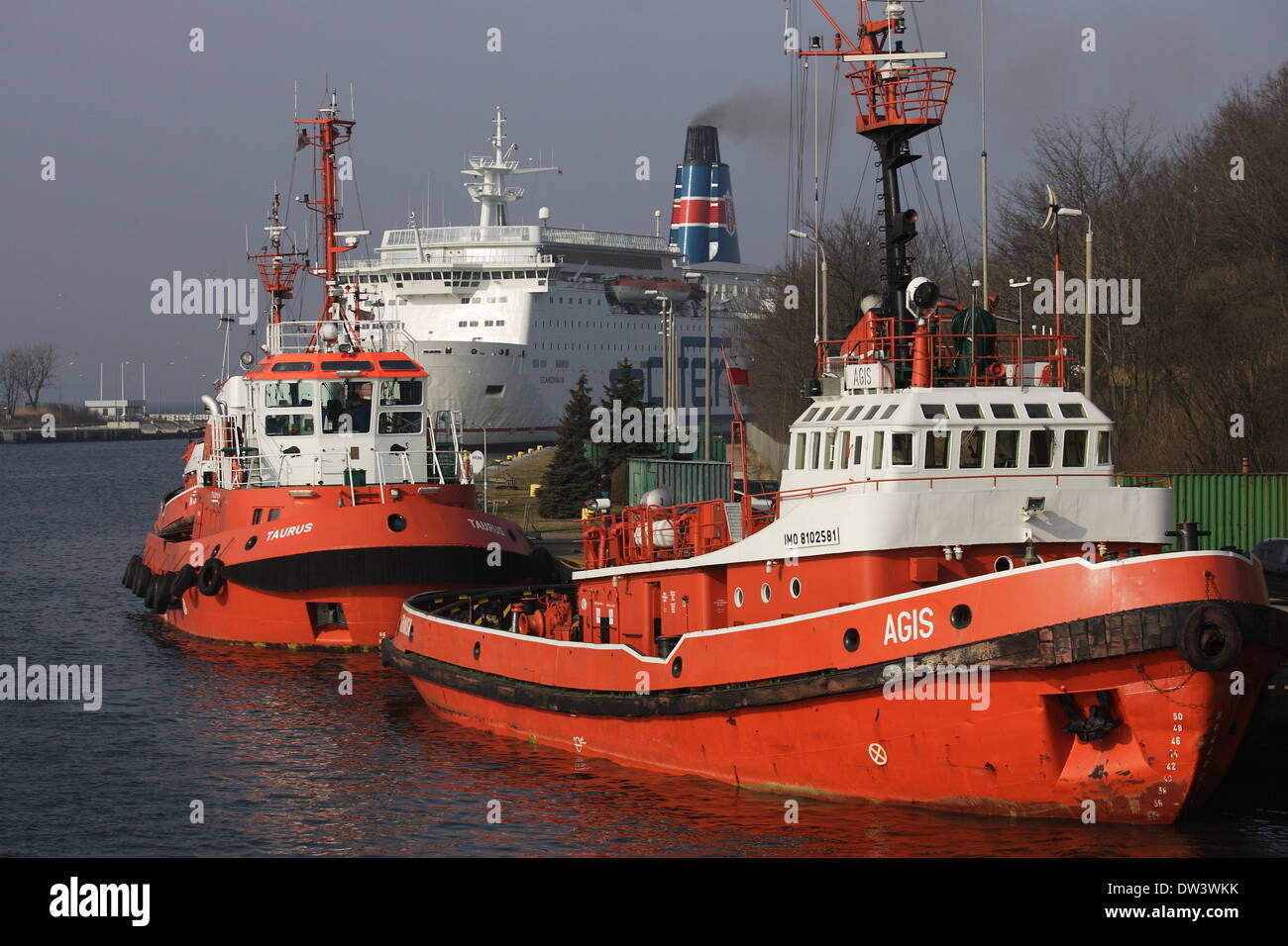 Gdansk, Poland 26th, February 2014 Polish ferry carrier Polferries made ...