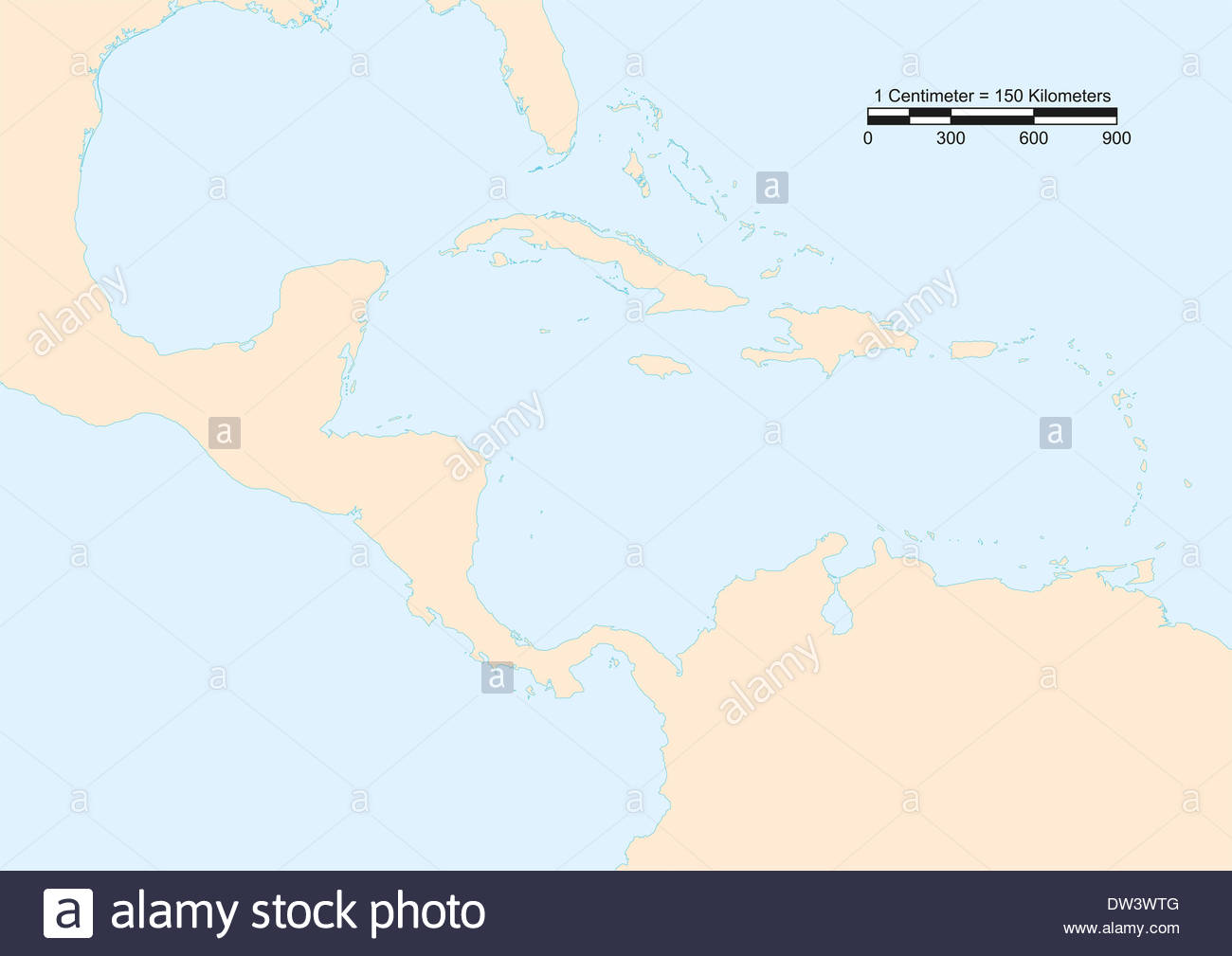 Central America Map High Resolution Stock Photography and Images - Alamy
