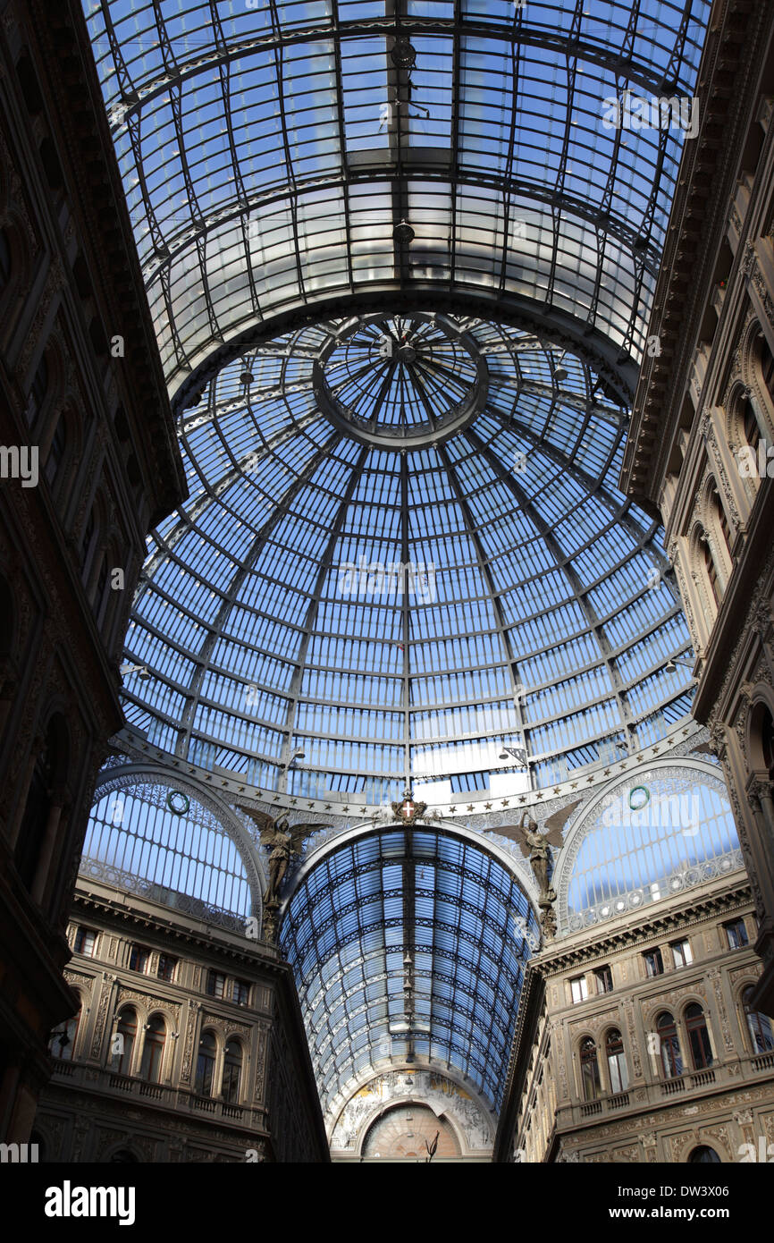 Glass ceiling galleria umberto in hi-res stock photography and images ...