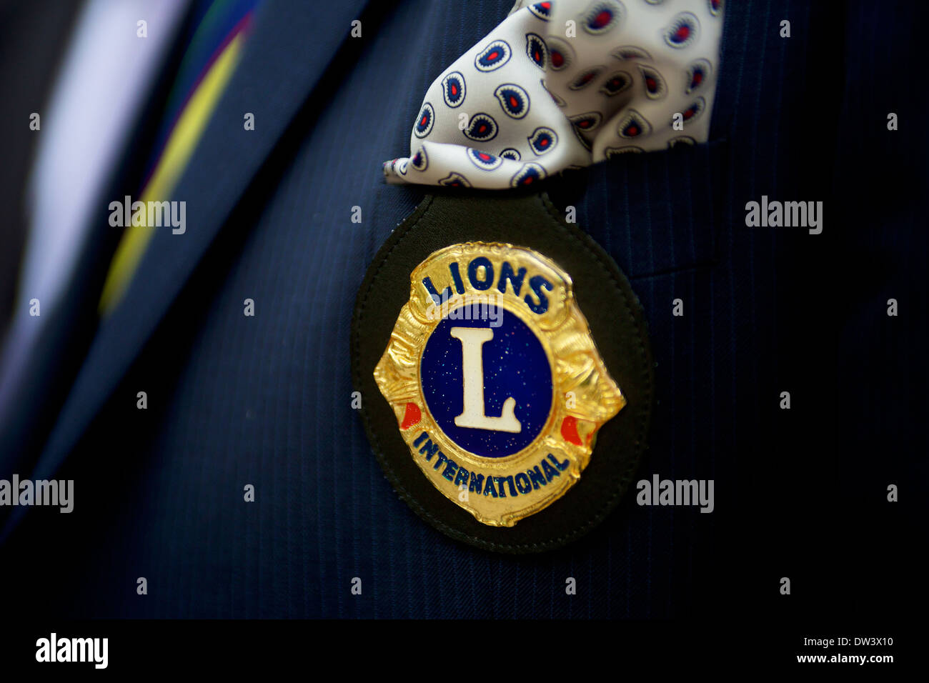 Lions club international badge hi-res stock photography and images - Alamy