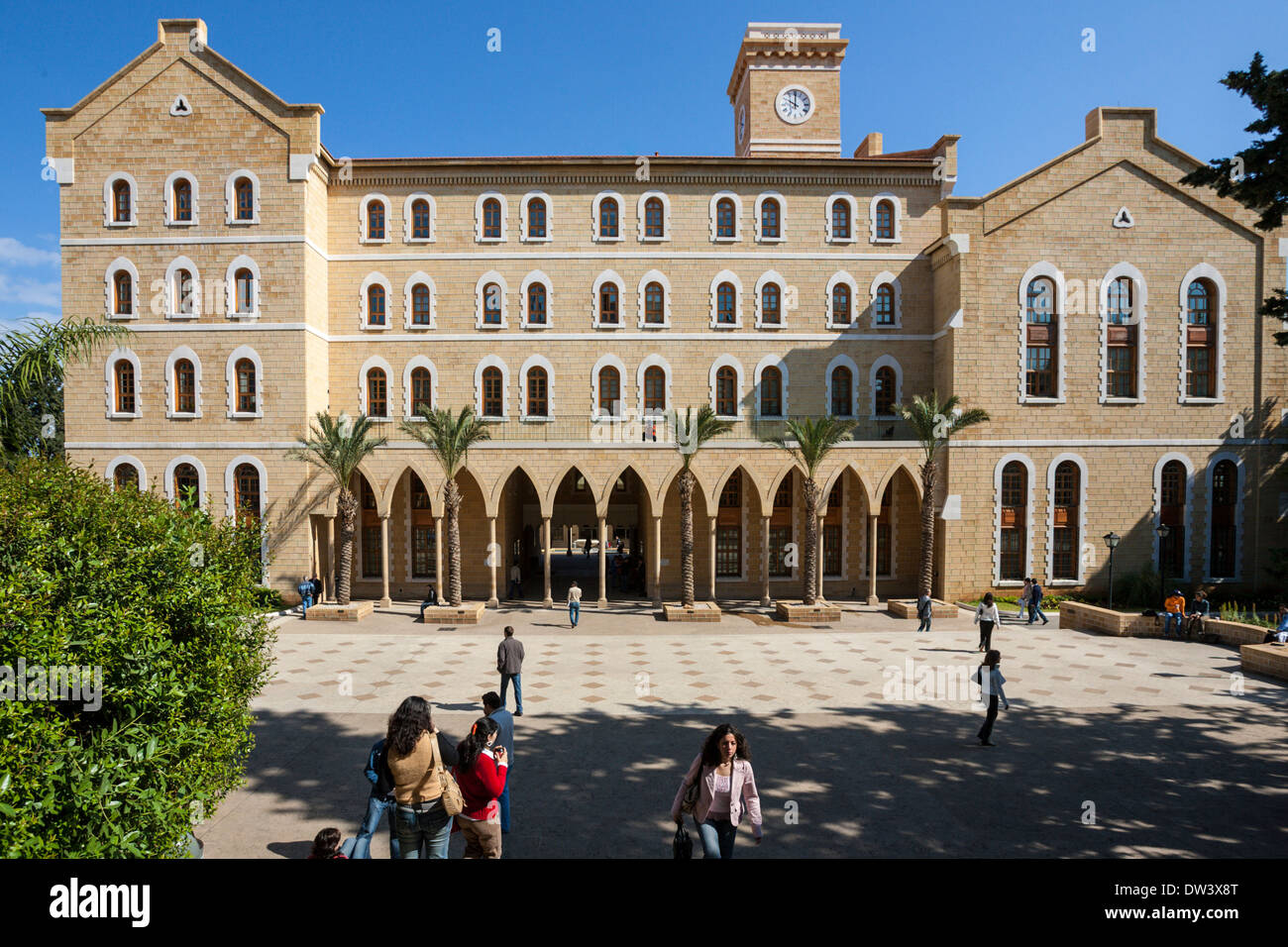 Campus of the American University of Beirut located on the ...