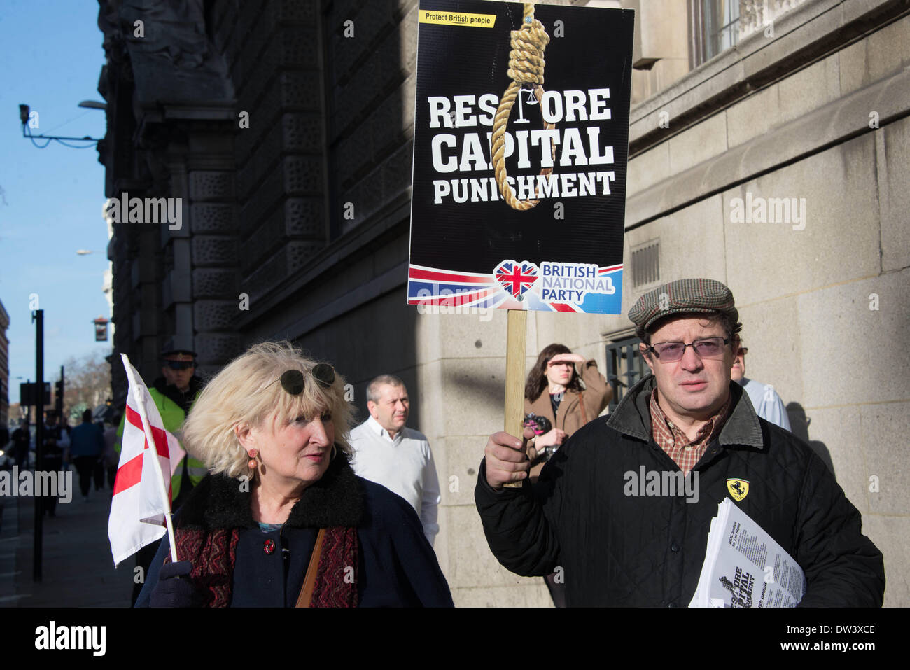 London England, 26th Feb 2014 : Fascist party (EDL,BNP and Britian ...
