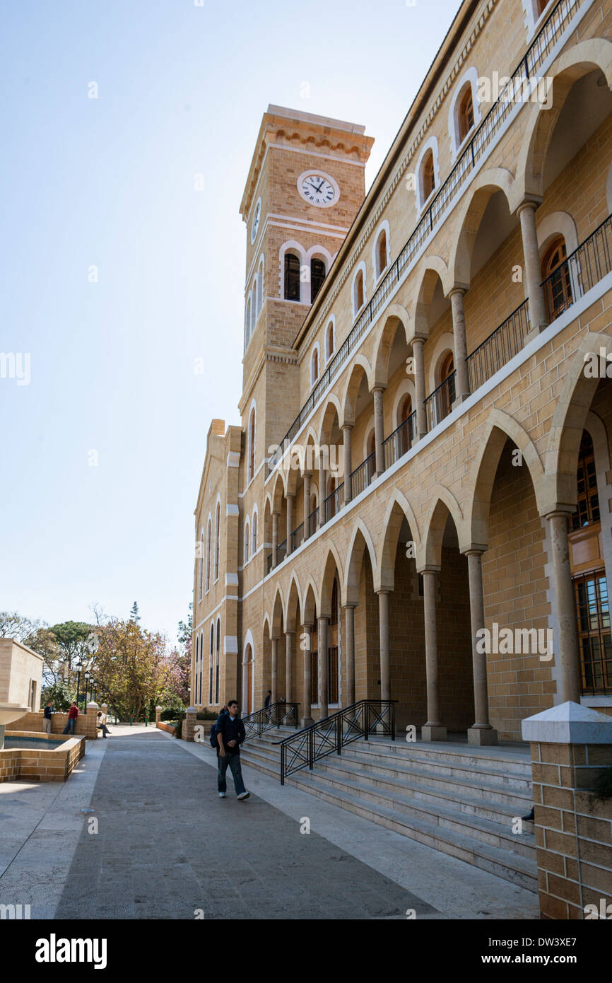 Campus of the American University of Beirut located on the Mediterranean Sea in Beirut, Lebanon ...