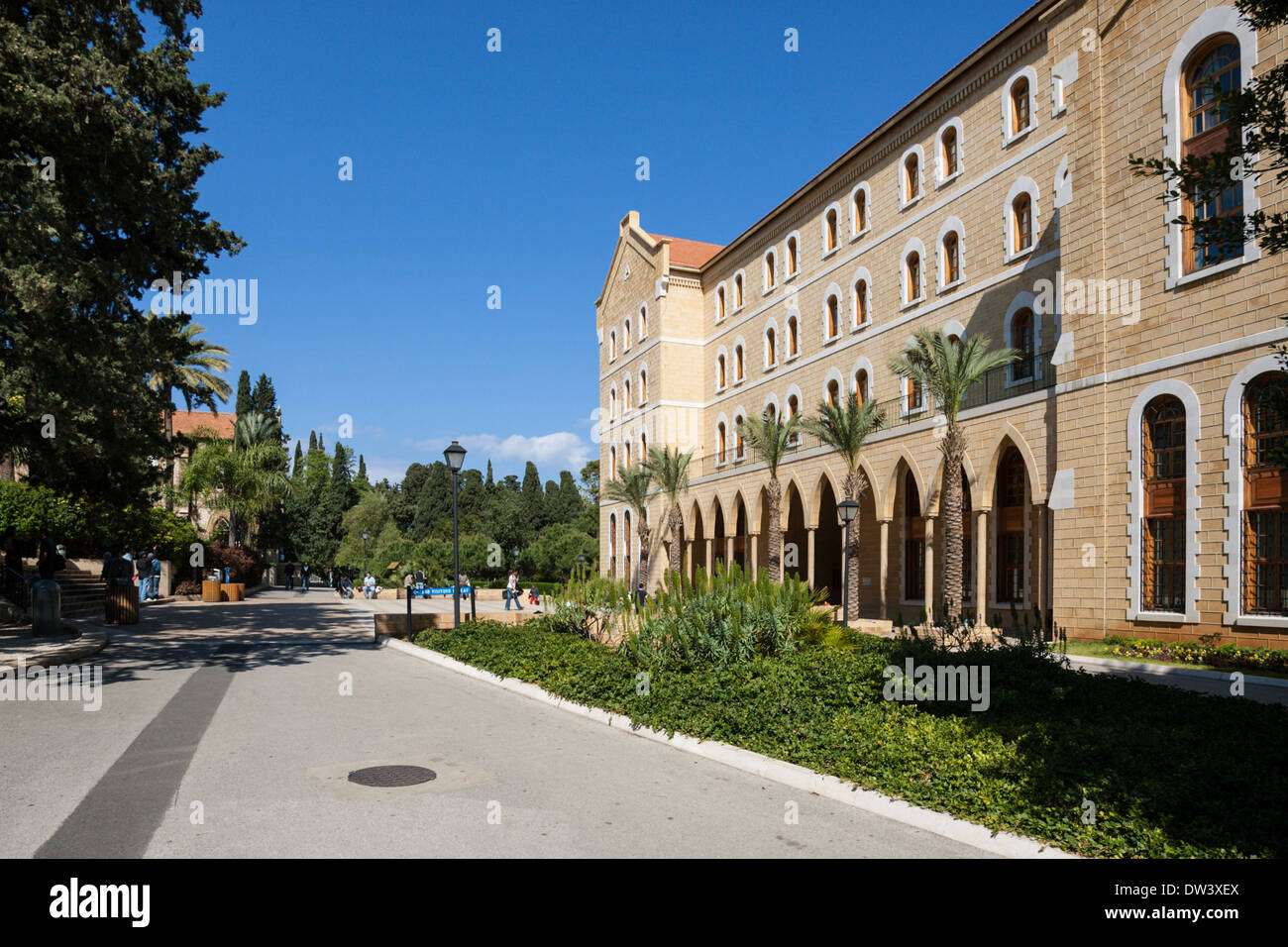 Campus of the American University of Beirut located on the ...