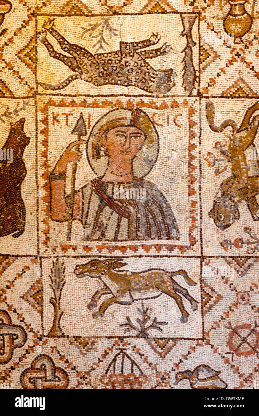 Famous mosaics of the Beiteddine Palaceis or Beitad-Din Palace in the ...