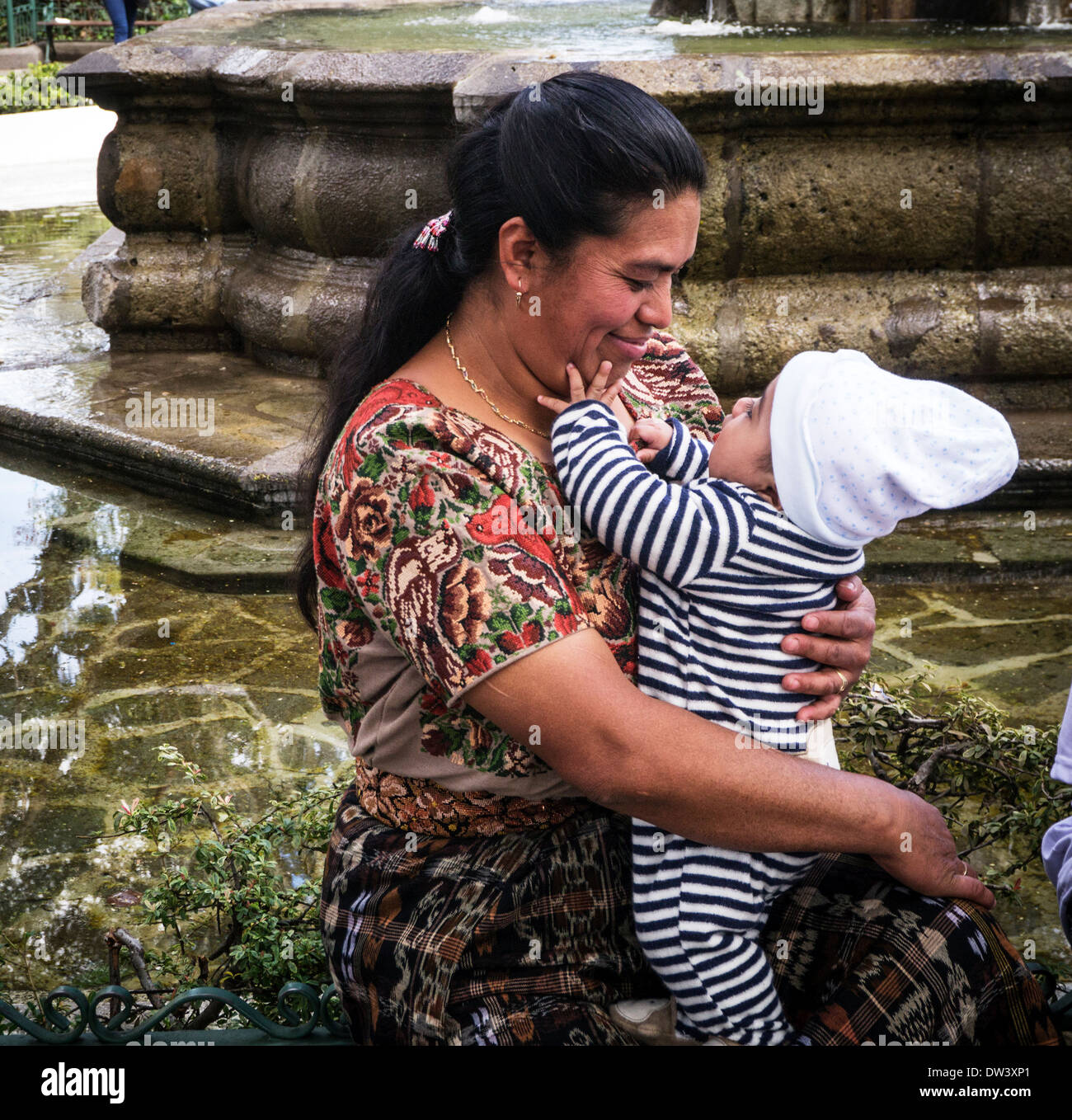 Maya Indians in Antigua Stock Photo - Alamy