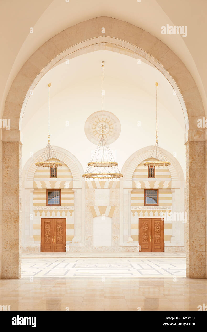 King hussein mosque interior hi-res stock photography and images - Alamy