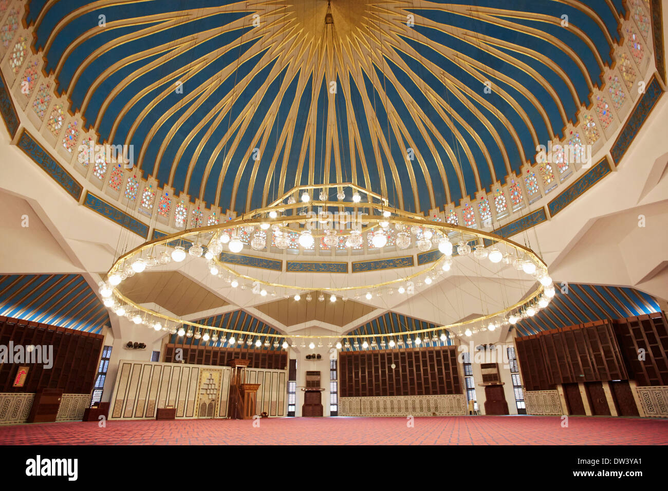 King Abdullah I mosque interior in Amman, Jordan Stock Photo - Alamy