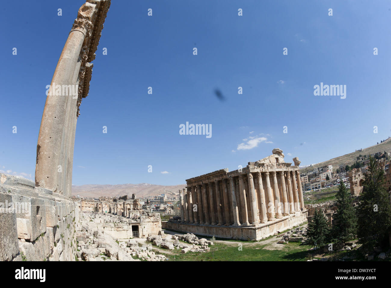 Baalbek or Baalbeck are the ancient Roman ruins in the Beqaa Valley of ...