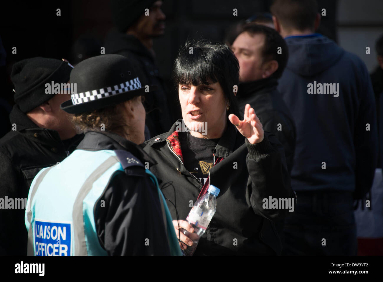 London England, 26th Feb 2014 : Fascist party (EDL,BNP and Britian ...