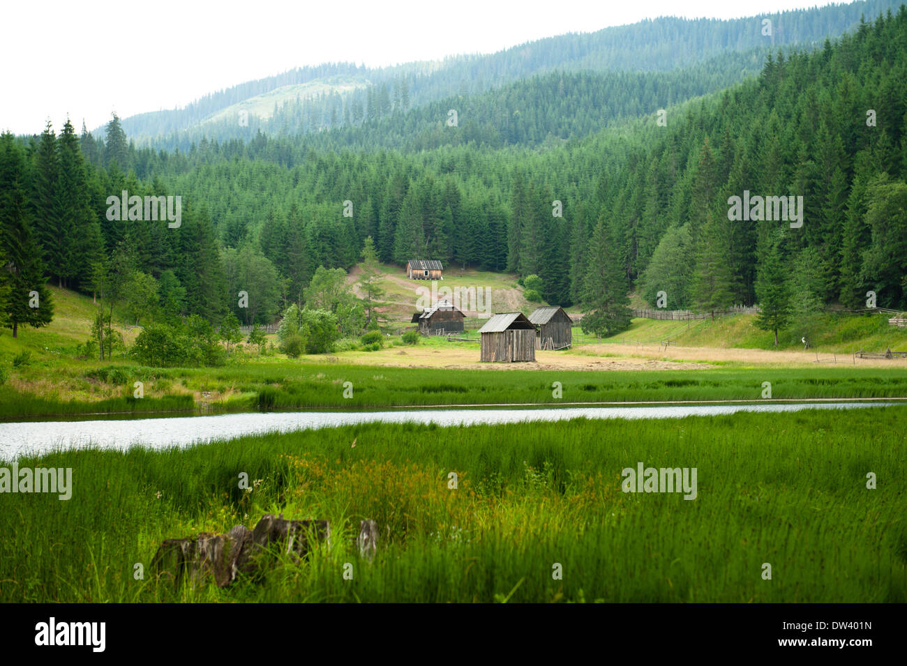 Landscape in Romania Stock Photo - Alamy