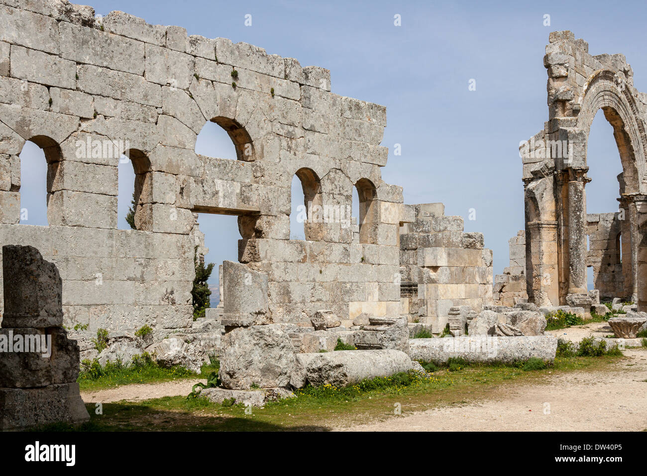 The Byzantine Church of Saint Simeon Stylites is a historical ruin ...